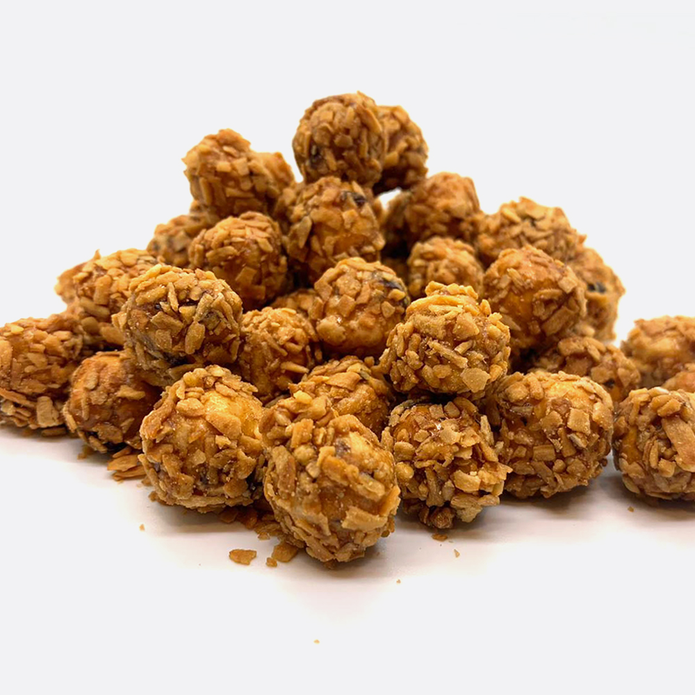 Coconut chips covered hazelnut - Nuts Factory